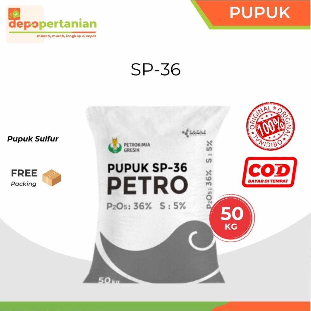 Jual Depo Pertanian - Pupuk SP-36 Petro Non Subsidi 50 kg Pupuk P205 ...