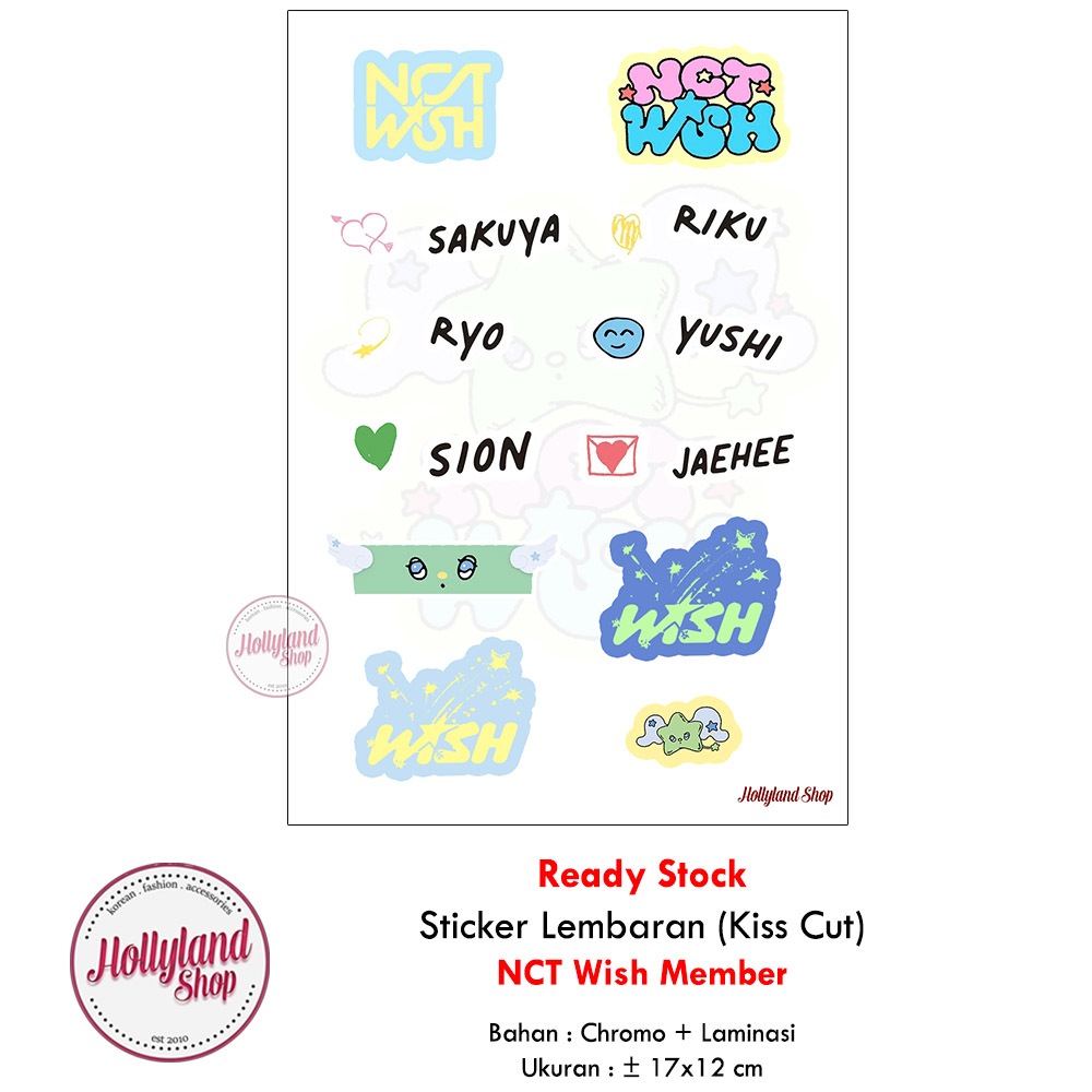 Jual Sticker Lembaran NCT WISH Unofficial | Shopee Indonesia