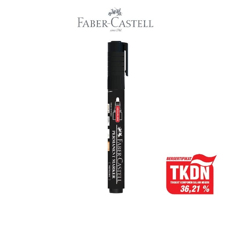 Jual Faber-Castell Spidol Eco Permanent Marker Black Ink | Shopee Indonesia