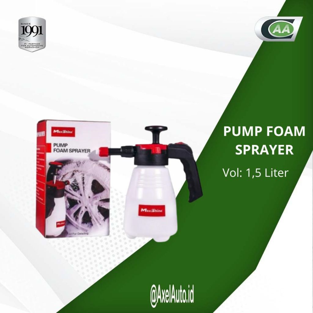 Jual MAXSHINE HAND PUMP FOAM SPRAYER 1,5Lt / Semprotan Cuci Salju Pompa ...