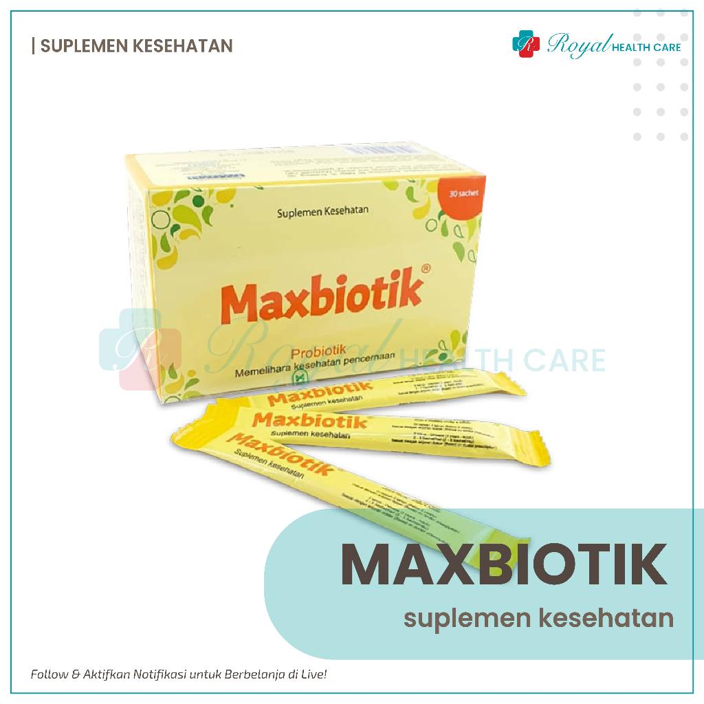 Jual MAXBIOTIK BOX ISI 30 SACHET Untuk Memelihara Kesehatan Pencernaan ...