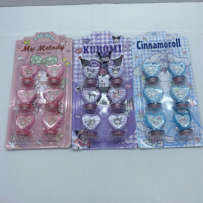 Jual Stamp Book Sanrio / Stempel Buku Sanrio 6pc / Cap Buku Kuromi ...