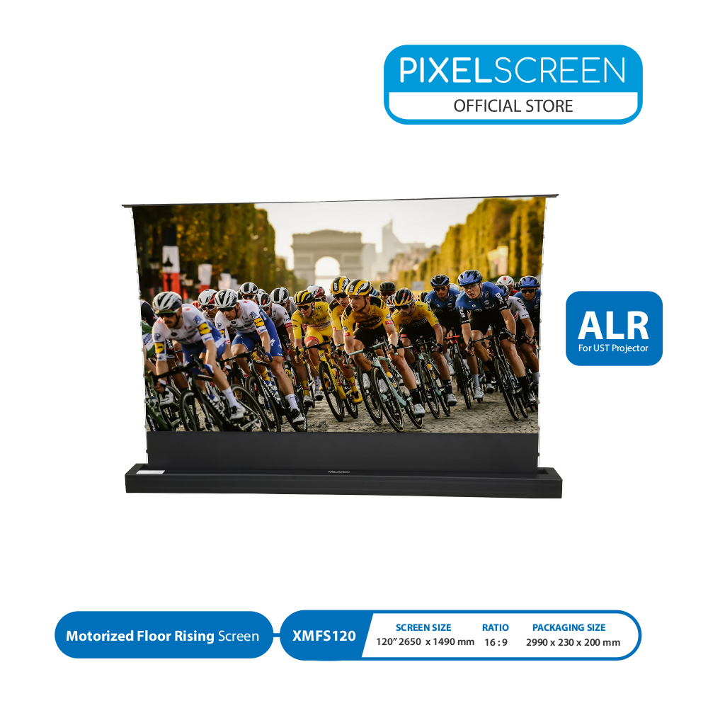 Jual Pixelscreen Motorized Floor Rising Screen 120 inch for UST ...