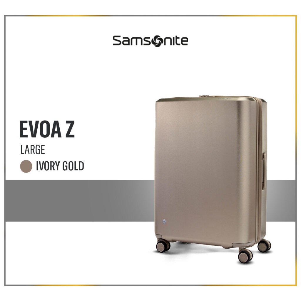 Jual Samsonite Koper Hardcase Evoa Z Large 28 Inch - Ivory Gold | Shopee Indonesia