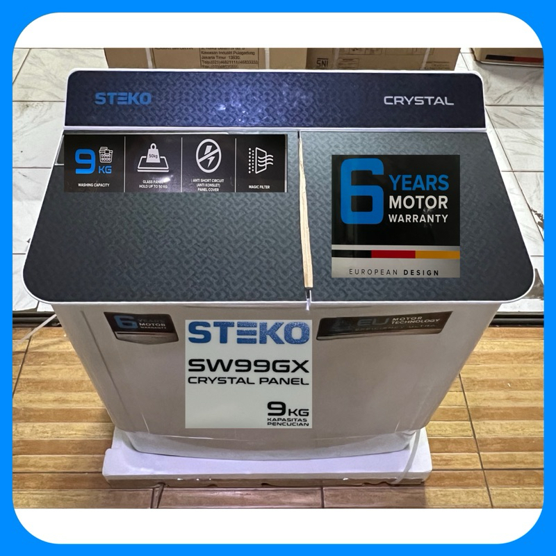 Jual Mesin cuci STEKO 2 tabung 9 kg SW 99 GX CRYSTAL PANEL | Shopee Indonesia