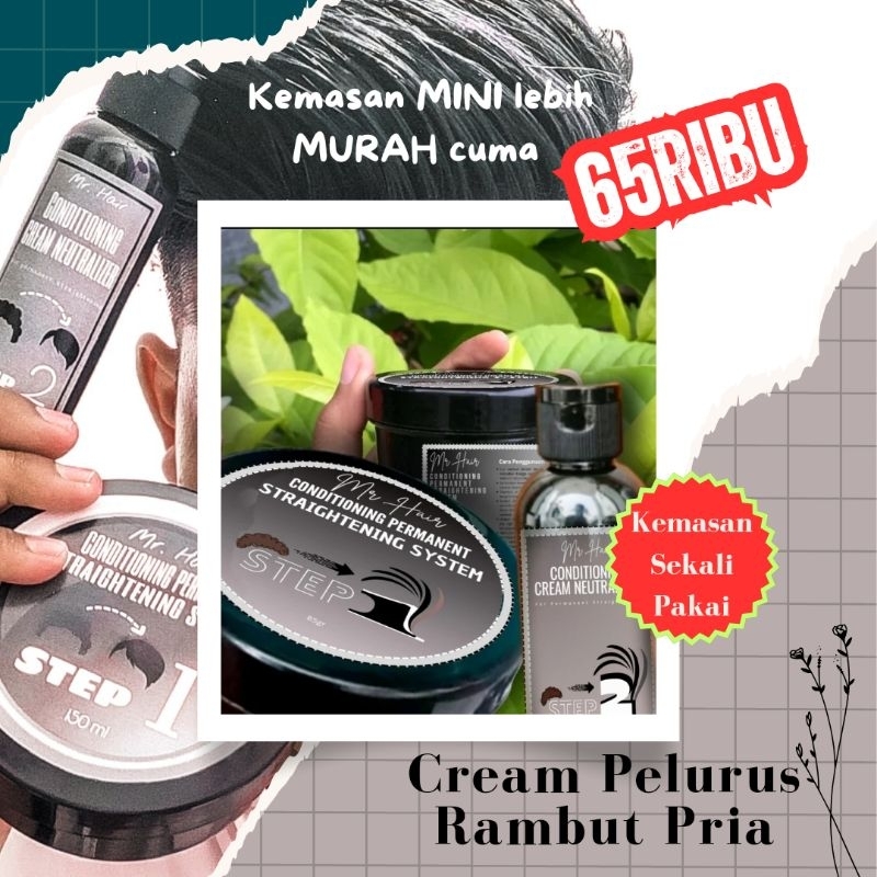 Jual PELURUS RAMBUT PRIA PERMANENT TANPA CATOK BISA MELURUSKAN RAMBUT ...