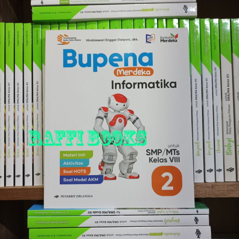 Jual Buku Bupena Informatika Kelas 2 / VIII 8 SMP Erlangga Kurikulum Merdeka | Shopee Indonesia