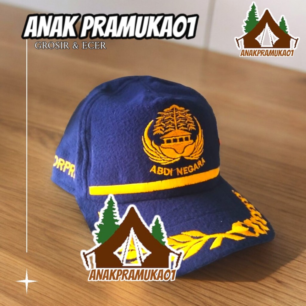 Jual Topi korpri / topi abdi negara bahan laken | Shopee Indonesia