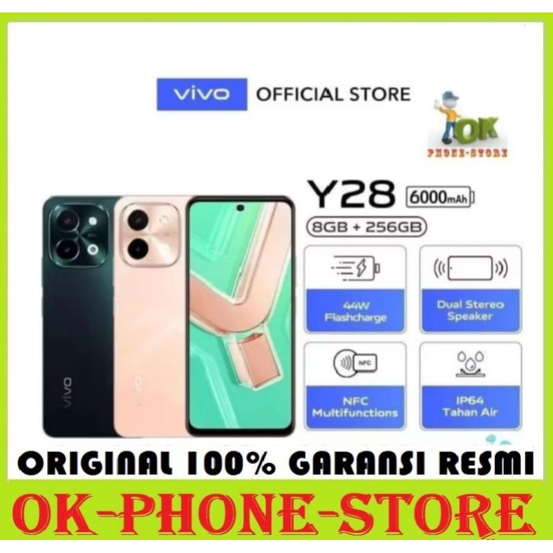 Jual Vivo Y28 6/128 GB & 8/128 GB & 8/256 GB Garansi Resmi Vivo | Shopee Indonesia