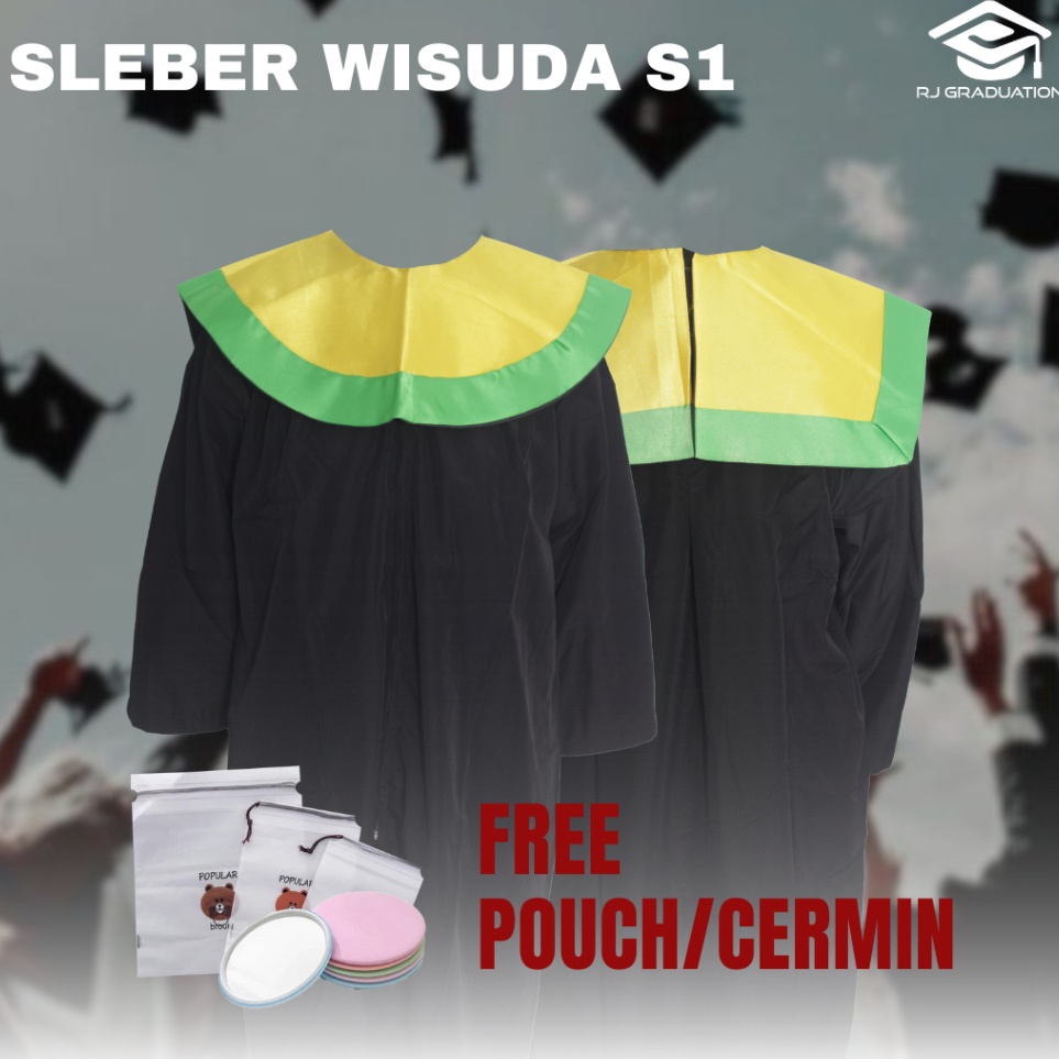 Jual KODE E73N Best Seller Sleber Wisuda Kerah Wisuda Atribut Wisuda ...