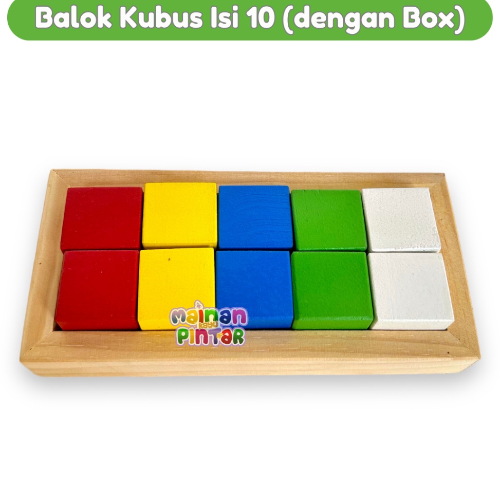 Jual KODE Q76F Balok Warna Ukuran 3x3x3 Bahan Dari Kayu Pinus isi 1 ...