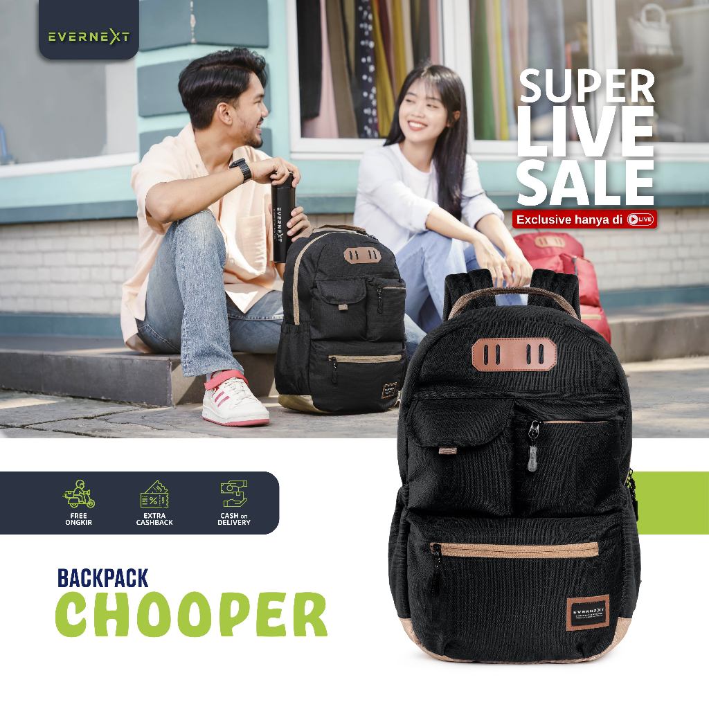 Jual Evernext - Tas Ransel Laptop Wanita Tas Sekolah Cewek Backpack Chooper Tas Punggung Kuliah ...