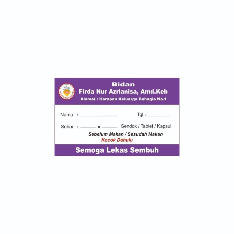 Jual Stiker Label Obat ( isi 50 pcs ) | Shopee Indonesia