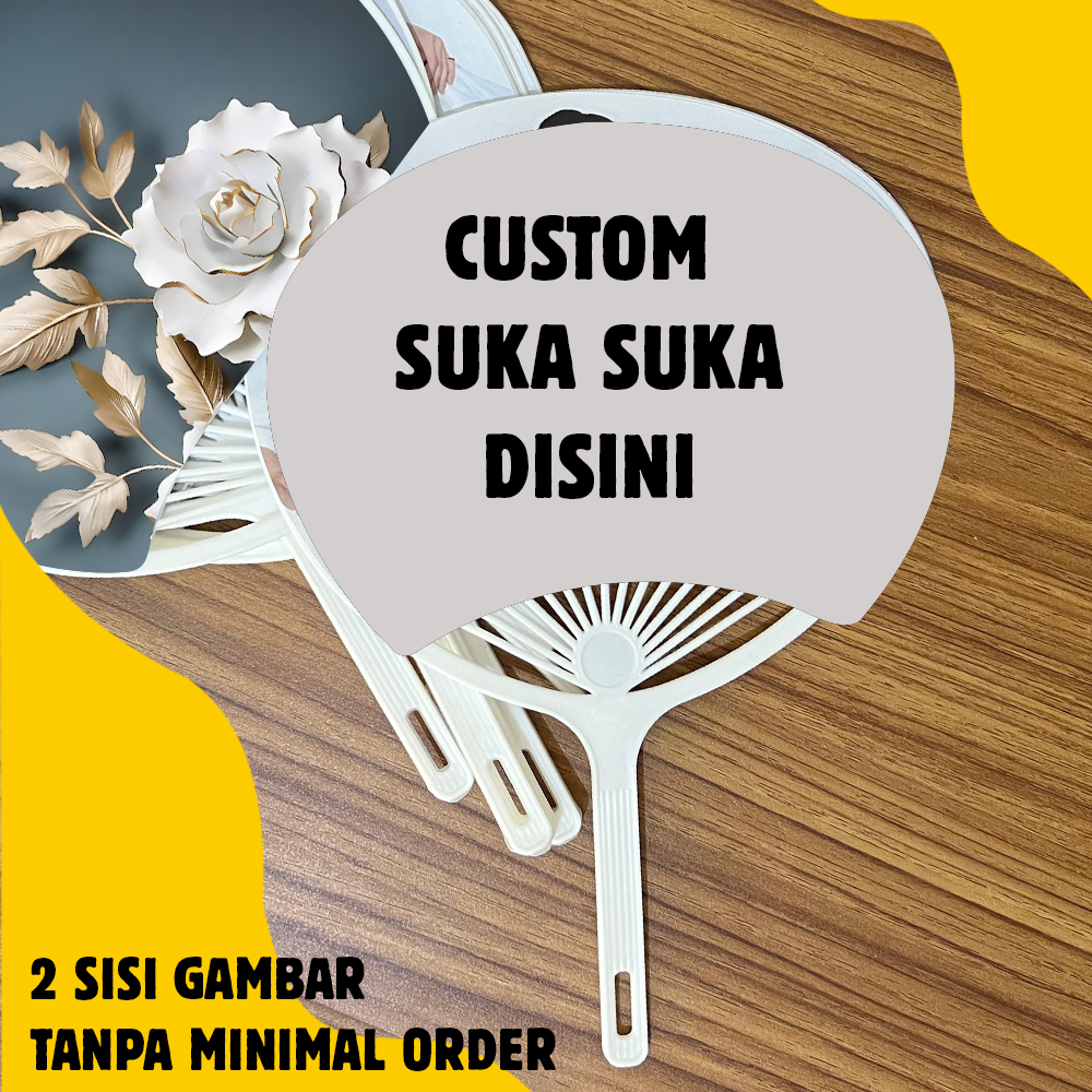 Jual Kipas Kerang Custom Desain Kipas Tangan Kipas Promosi | Shopee ...