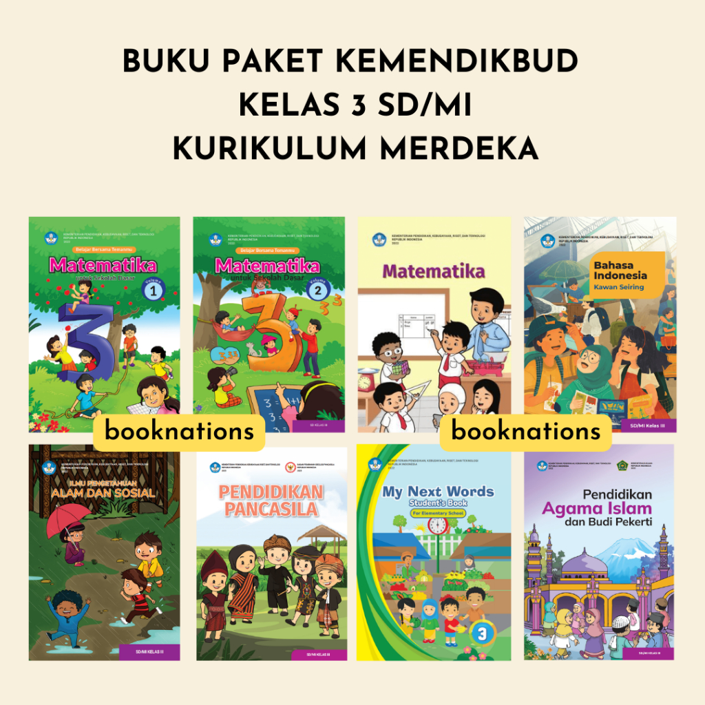 Jual Buku Paket Kurikulum Merdeka KELAS 3 SD / MI KEMENDIKBUD | Shopee Indonesia