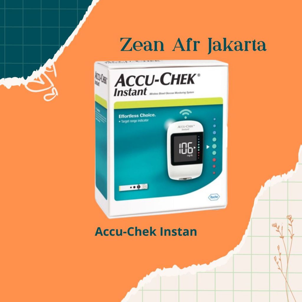 Jual Accu Chek Instant + 25 Strip + 10 Lancet Alat Gula Darah Accu ...