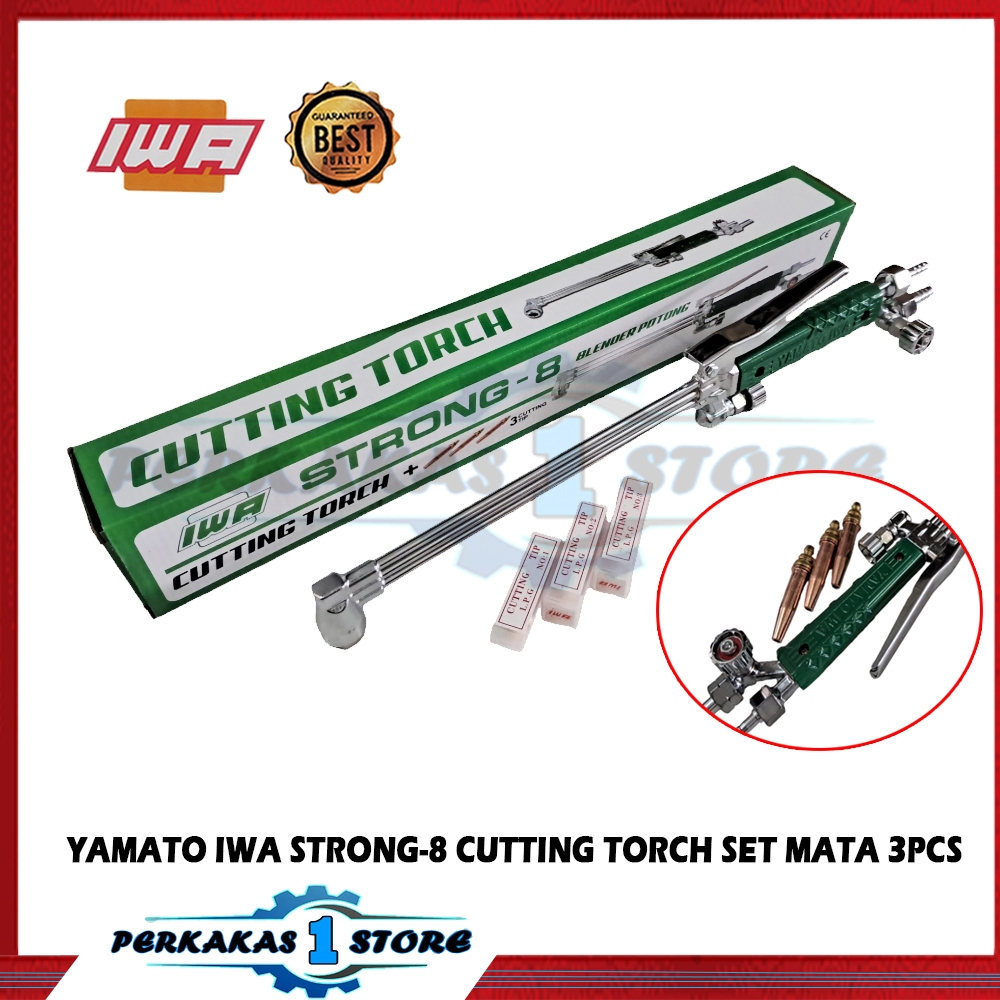 Jual CUTTING TORCH STRONG 8 SET 3 NOZZLE / STANG LAS BLENDER POTONG ...
