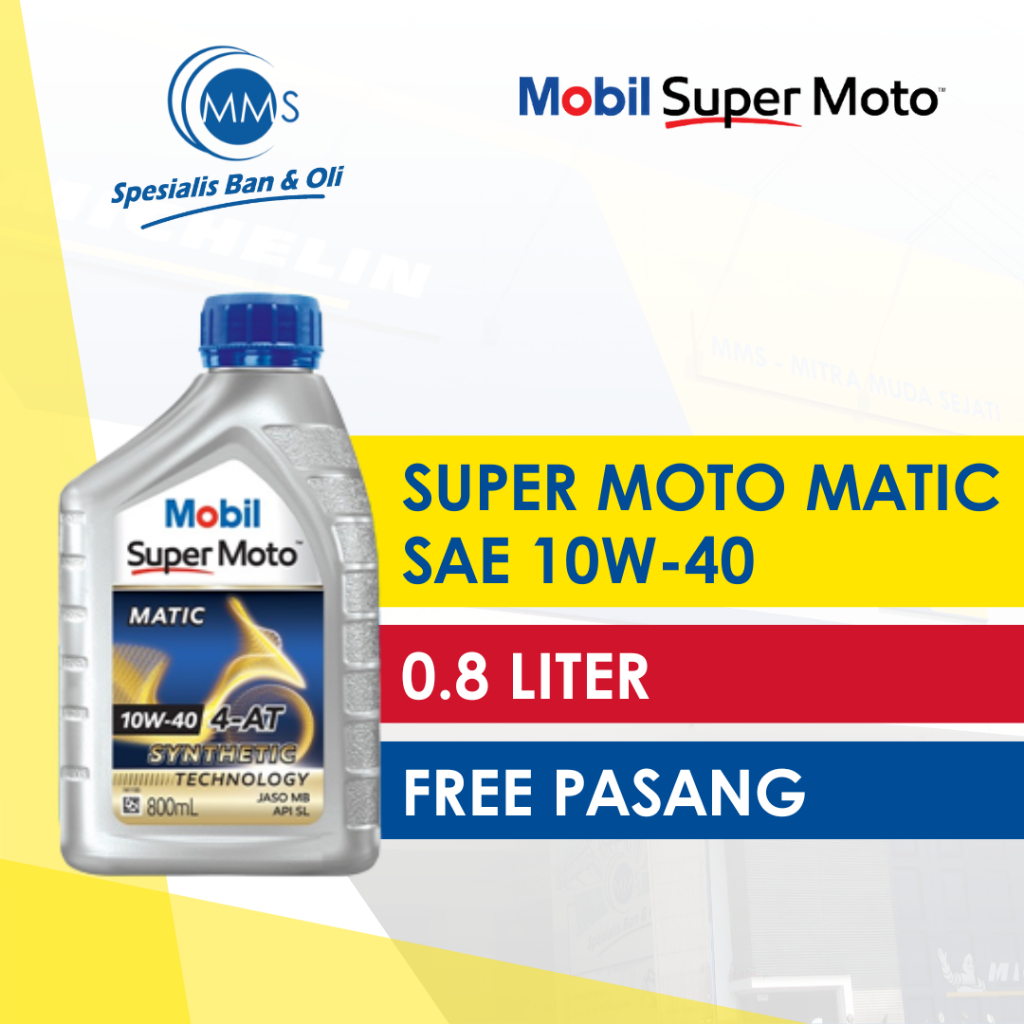 Jual Oli Motor Matic MOBIL SUPER MOTO MATIC SAE 10W-40 0.8 Liter / 800 ...