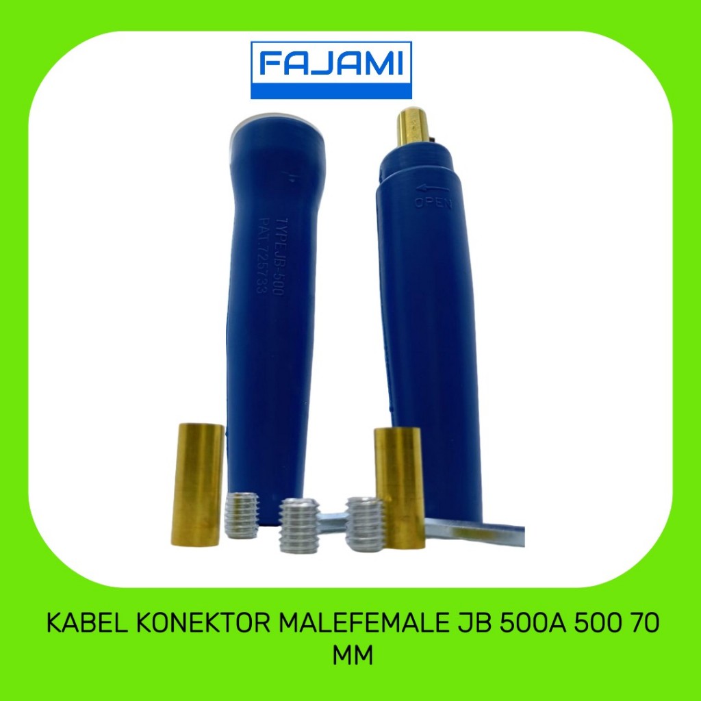 Jual KABEL KONEKTOR LAS MALE FEMALE JB 500 500A 500 70MM / SANRITSU ...