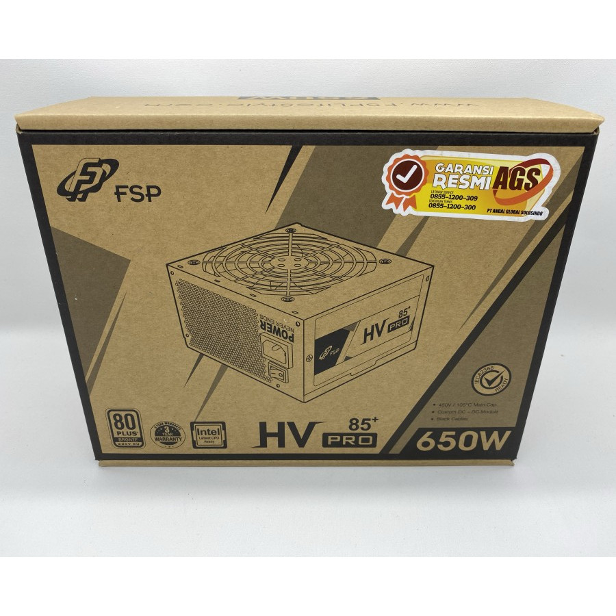 Jual POWER SUPPLY FSP HV PRO 650 WATT 80+ | Shopee Indonesia