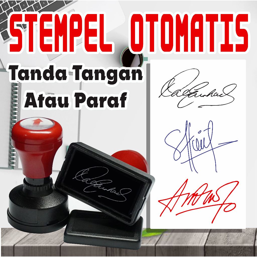 Jual Stempel Tandatangan / Stempel Paraf / Stempel Custom / Stempel TTD ...