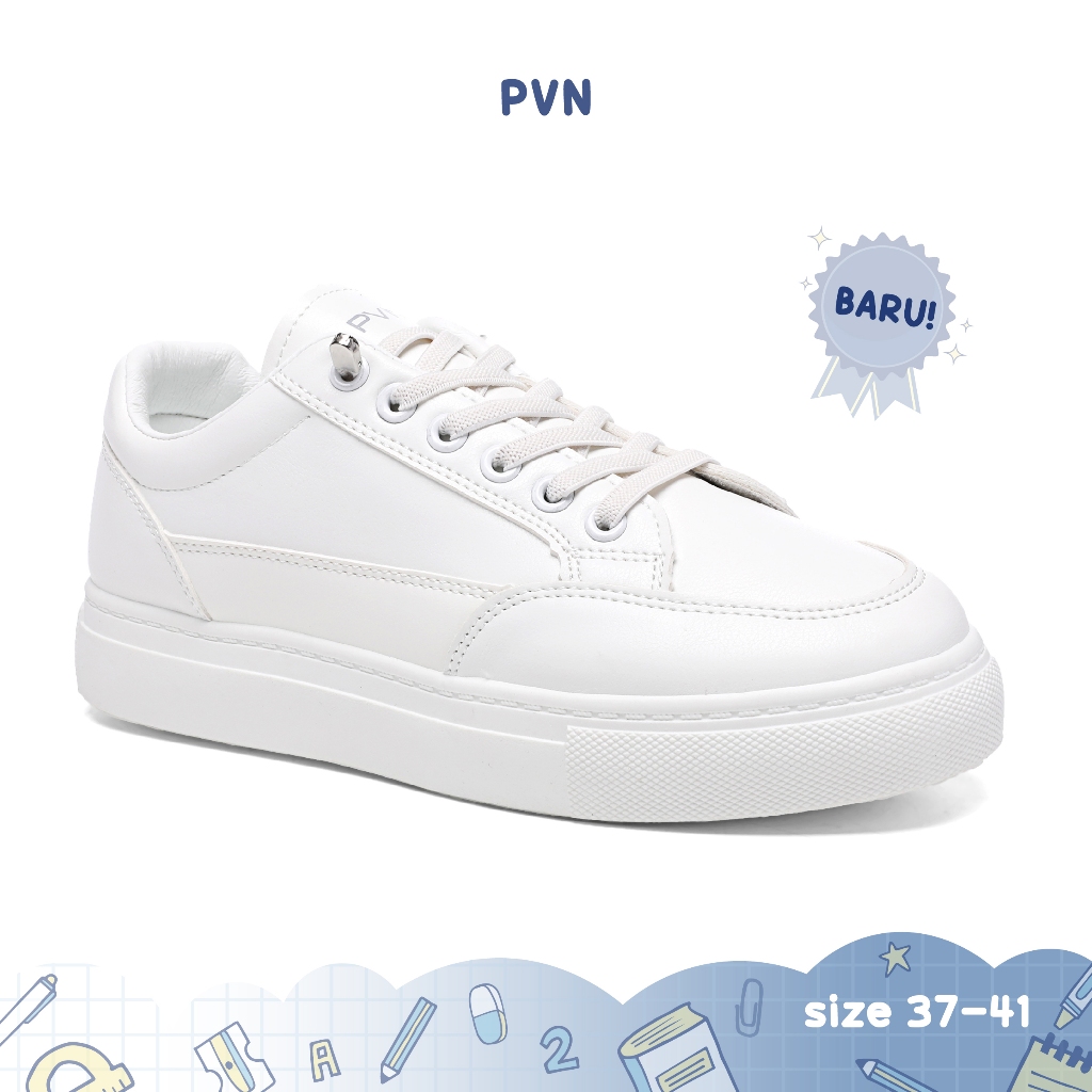 Jual PVN Yuki Sepatu Sneakers Wanita Sport Shoes White 410 | Shopee ...