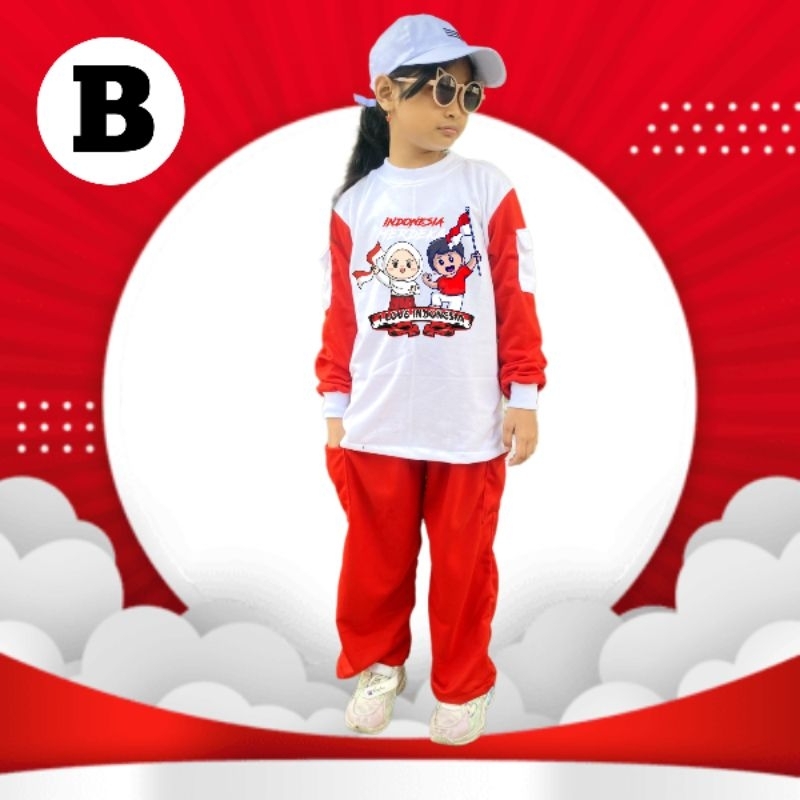 Jual Setelan Merdeka Anomali Anak Kaos Tungtung Sahur 17 Agustus ...