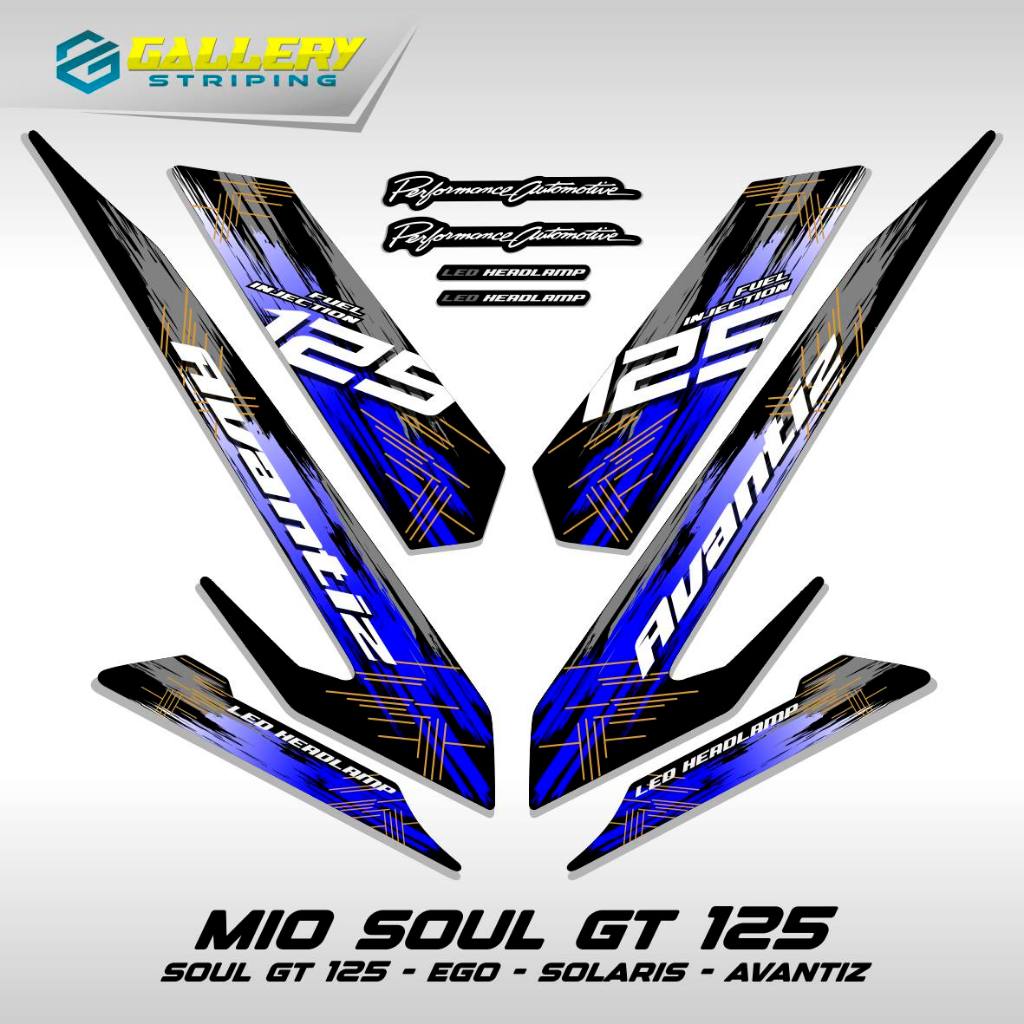 Jual Striping Mio Soul GT 125 Motif 2/Robot/Ego/Avantiz/Solariz/2012 ...