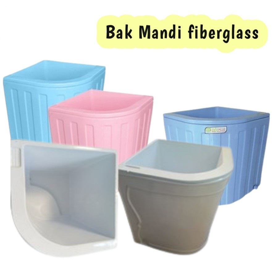 Jual Bak Mandi Fiberglass Sudut dan Kotak Kapasitas 120 dan 220 Liter ...
