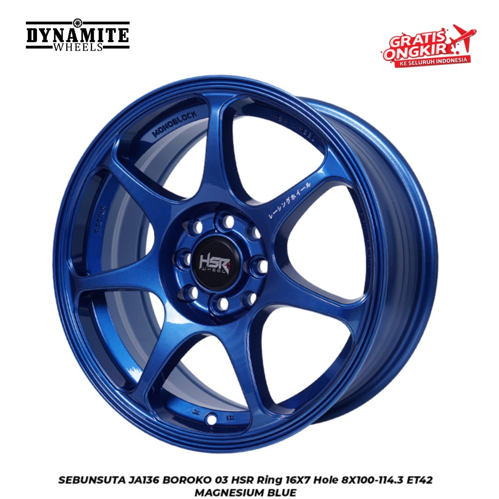 Jual Velg Mobil Racing Honda Mobilio R16 Velg HSR SEBUNSUTA JA136 BOROKO 03 Ring 16 Pcd 4x100 ...