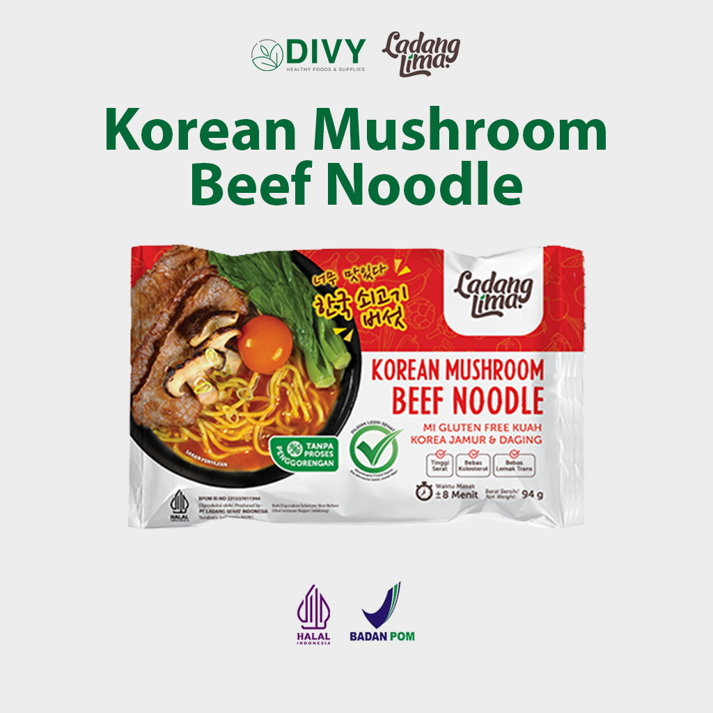 Jual Korean Beef Noodle Ladang Lima | mi gluten free kuah rasa jamur ...