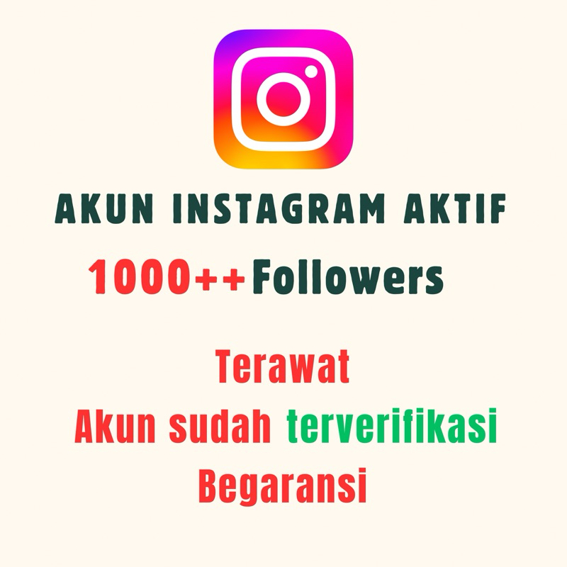 Jual AKUN IG + FOLLOWERS 1000++ | Shopee Indonesia
