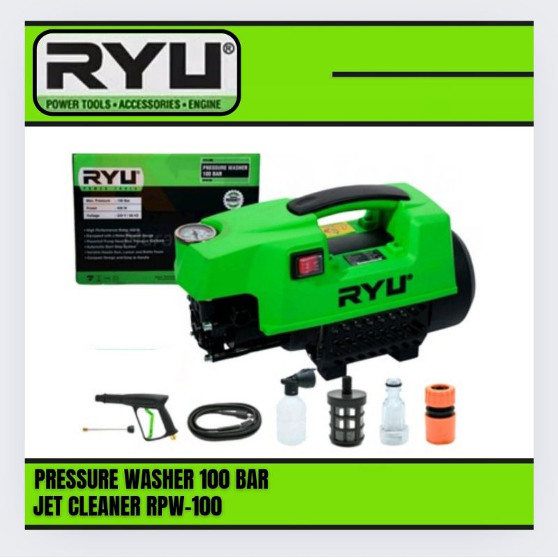 Jual Mesin Cucian Mobil Motor Jet Cleaner RYU RPW-100 ORIGINAL | Shopee ...