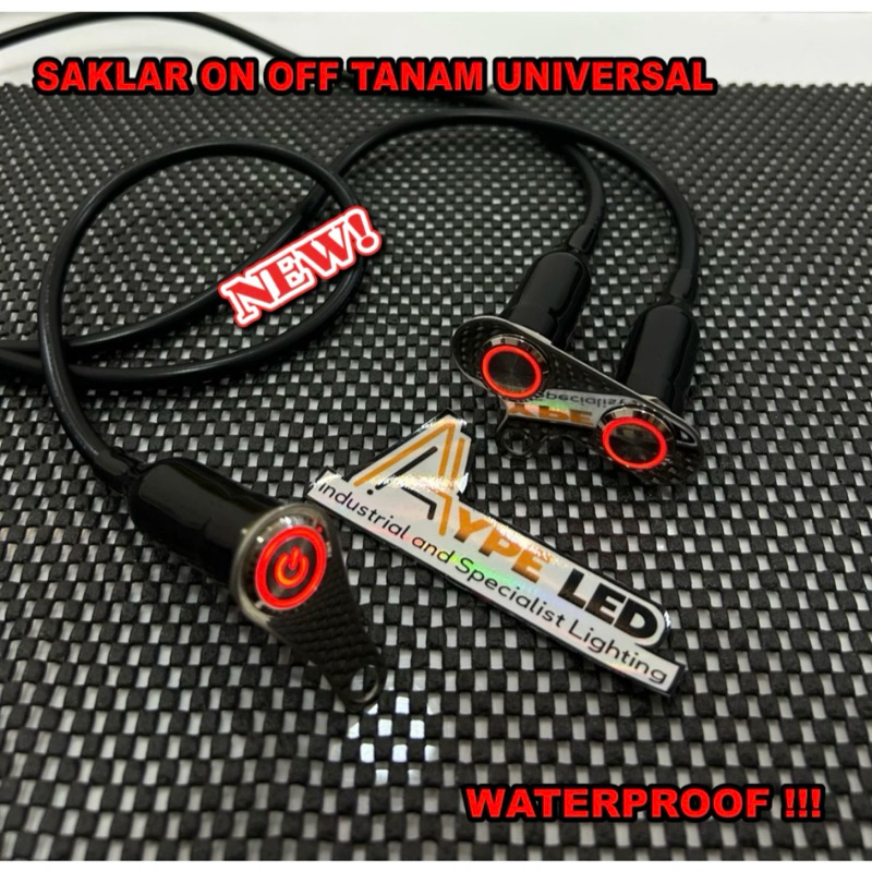 Jual SAKLAR ON OFF SWITCH LED MODEL TANAM WATERPROOF BAHAN STAINLESS ...