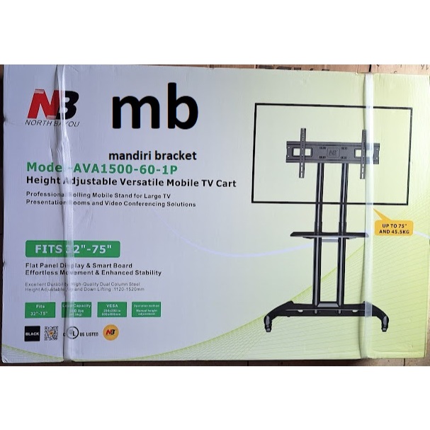 Jual Standing Bracket TV NORTH BAYOU NB AVA1500-60-1P/ AVA 1500-60-1p 32-75 INCI | Shopee Indonesia