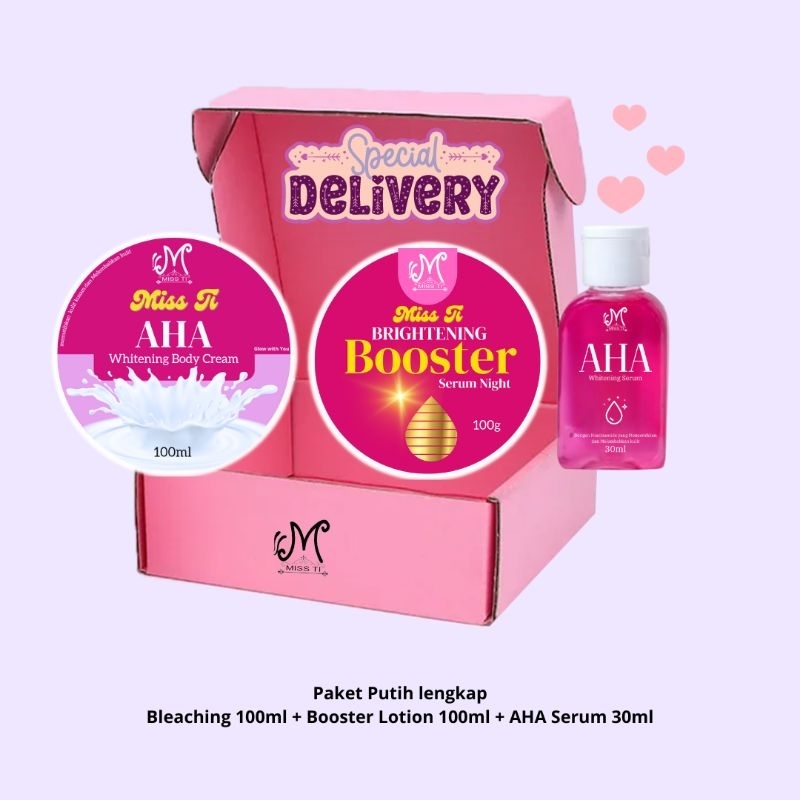 Jual FREE BOX - PAKET Triple 3in1 AHA Bleaching 100ml + Serum 30ml ...