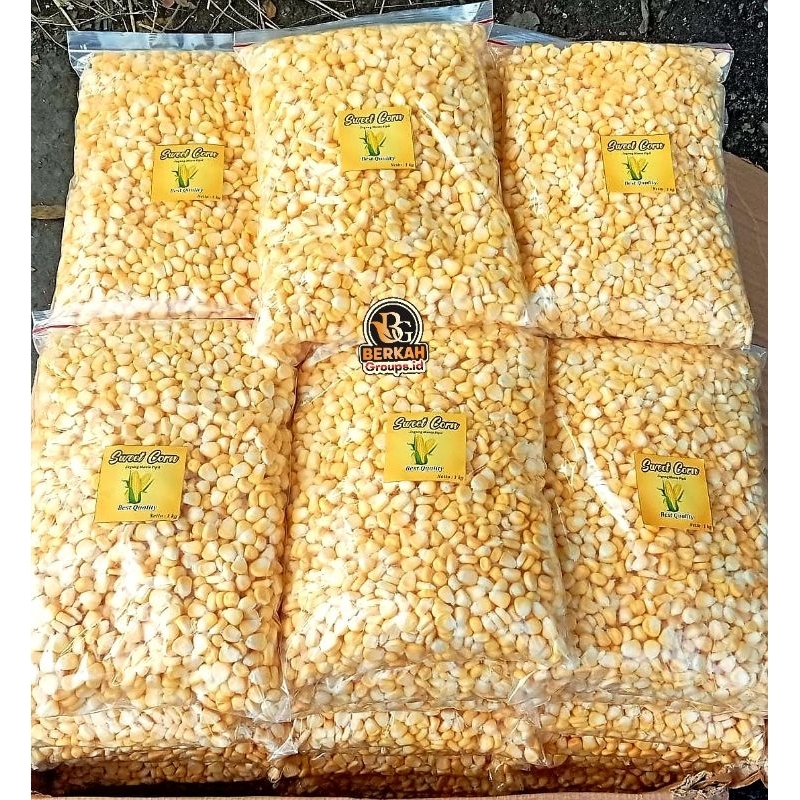 Jual Jagung Manis Madu Pipil Frozen kemasan 1kg - Sweet Corn | Shopee ...