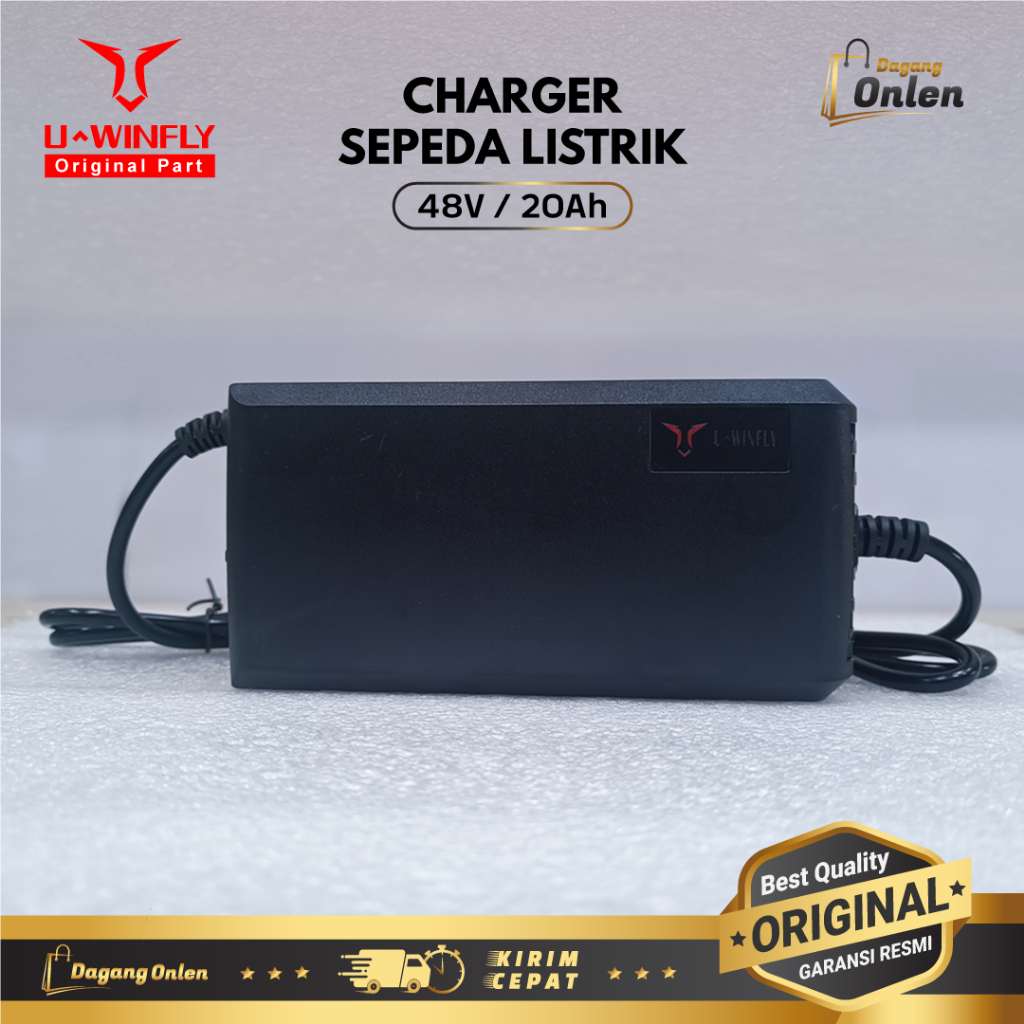 Jual CHARGER Baterai sepeda Listrik 48v 20ah carger otomatis casan sepedah listrik Original ...