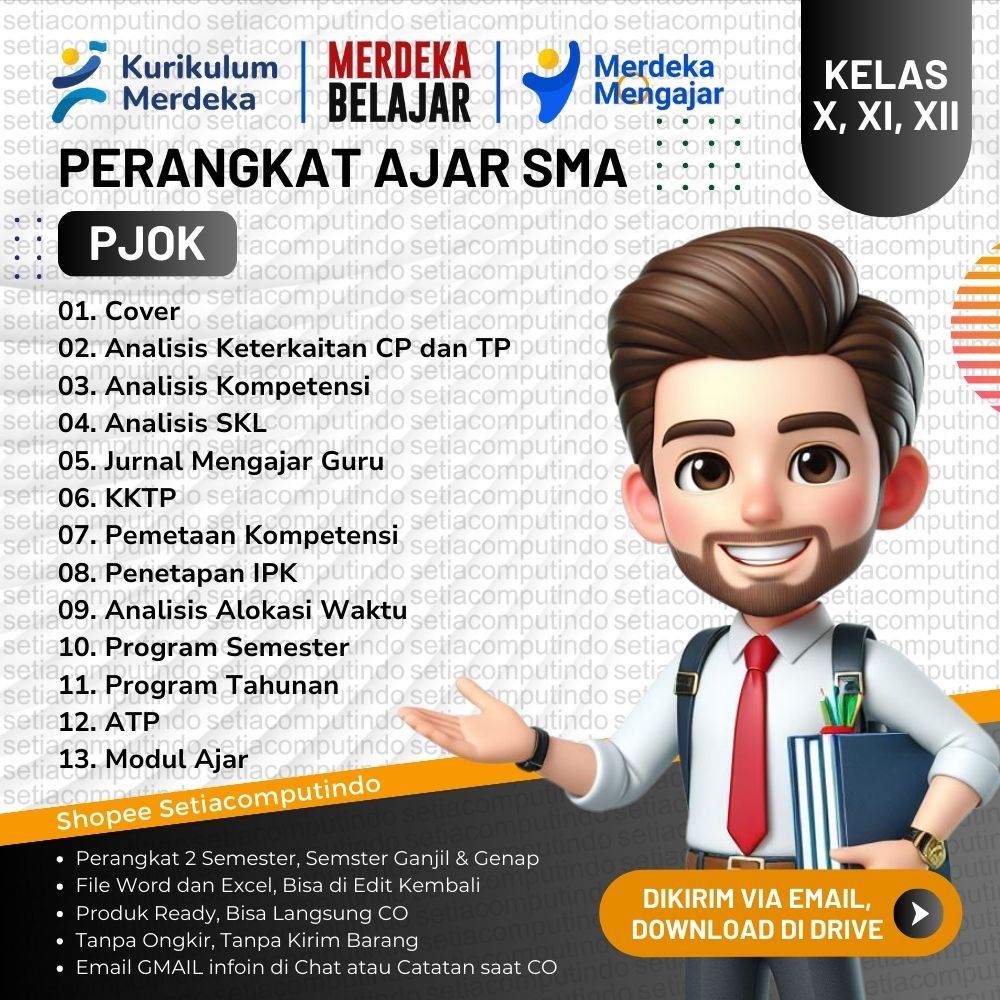 Jual Perangkat Ajar PJOK SMA Kelas 10, 11, 12 X, XI, XII IKM - Kumer ...