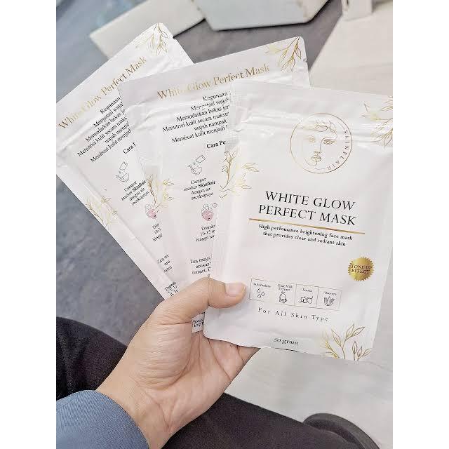 Jual SKINFLAIR WHITE GLOW PERFECT MASK POWDER (FREE GIFT) | Shopee ...