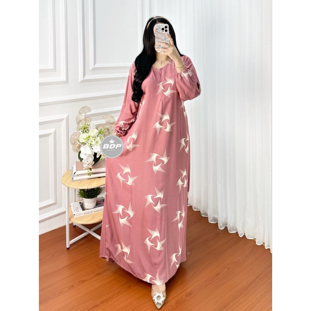 Jual Dianputri - Daster Dress Maura Batik Cap Rayon Grade A Busui Resleting depan | Daster ...