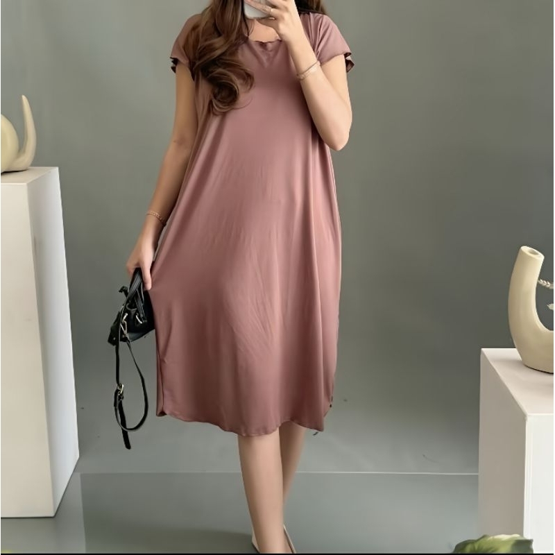 Jual Daster Midi pendek spandex import Baju Wanita Korean style Pakaian ...