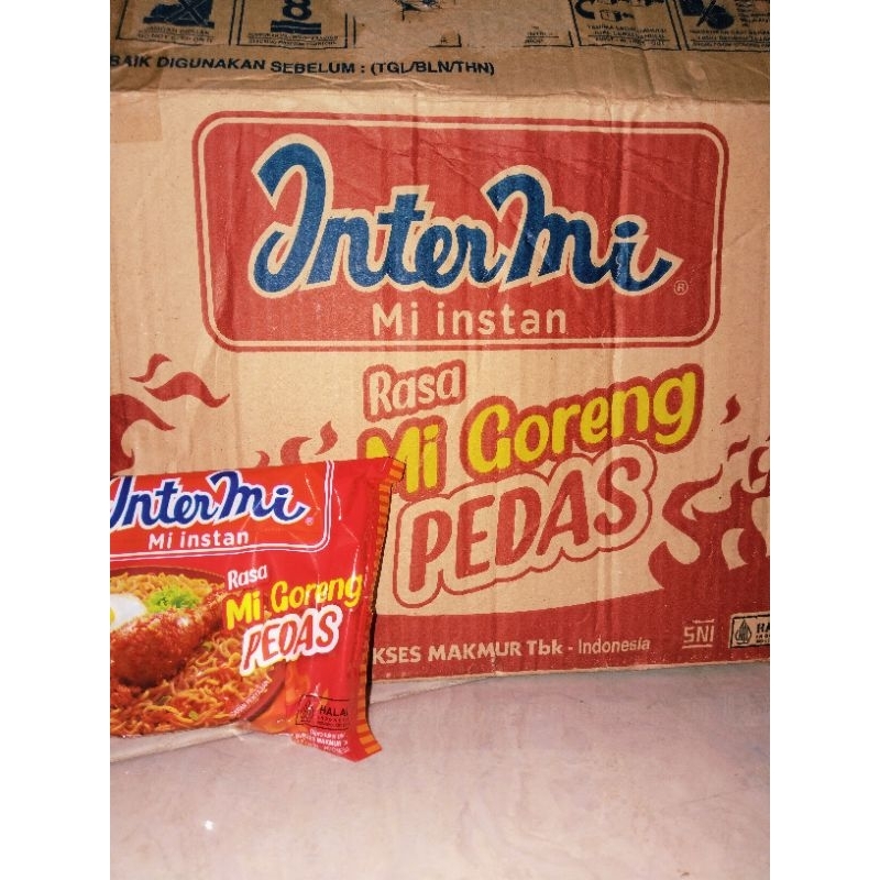 Jual Intermie goreng PEDAS 1/2 dus isi 20bungkus | Shopee Indonesia