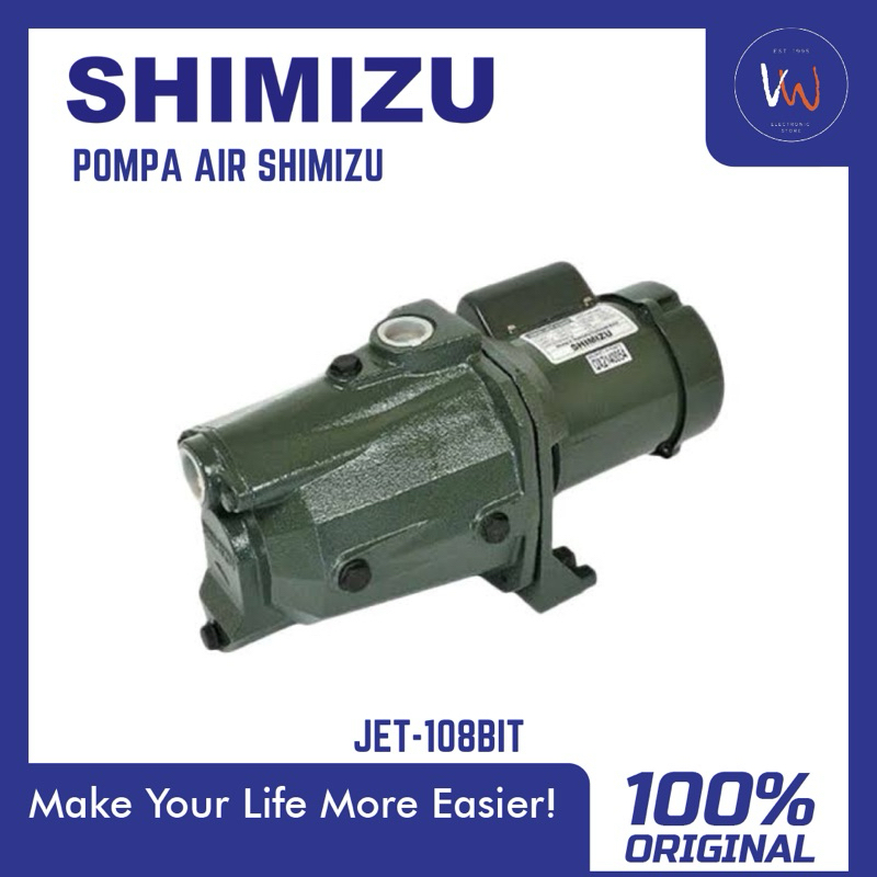 Jual Pompa Air Semi Shimizu JET-108BIT / Pompa Semi Jet Pump | Shopee ...