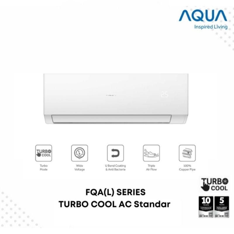 Jual AQUA AC Standart 1/2 PK AQA-KR5FQAL Pasang Vacum | Shopee Indonesia
