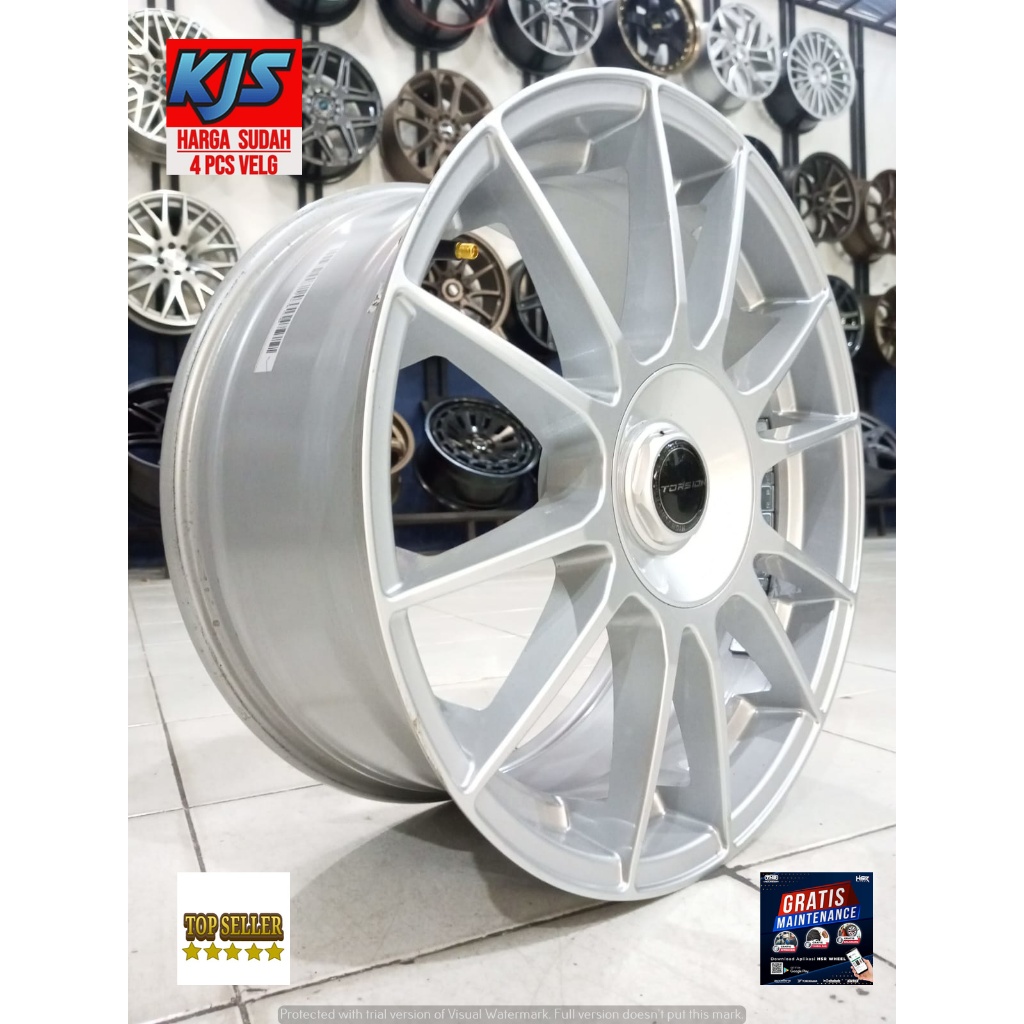 Jual Velg Racing Bekas R18 Torsion Pcd 5x100 5x114 Ring 18 Buat Rush Terios Xpander Innova Camry ...