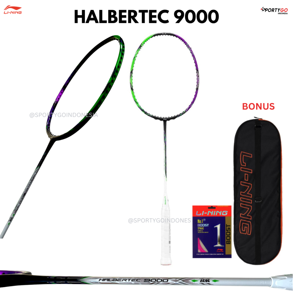 Jual Raket Badminton Lining HALBERTEC 9000 / Li-Ning Original | Shopee ...