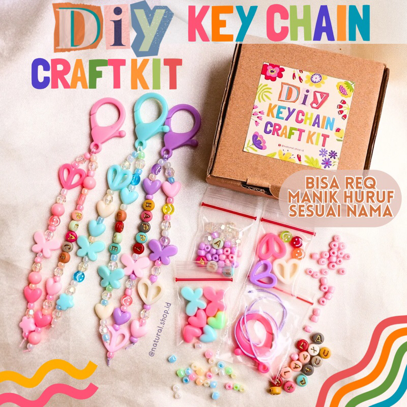 Jual DIY Key Chain Craft KIT / Bag Charm / Gantungan Tas / DIY Membuat ...