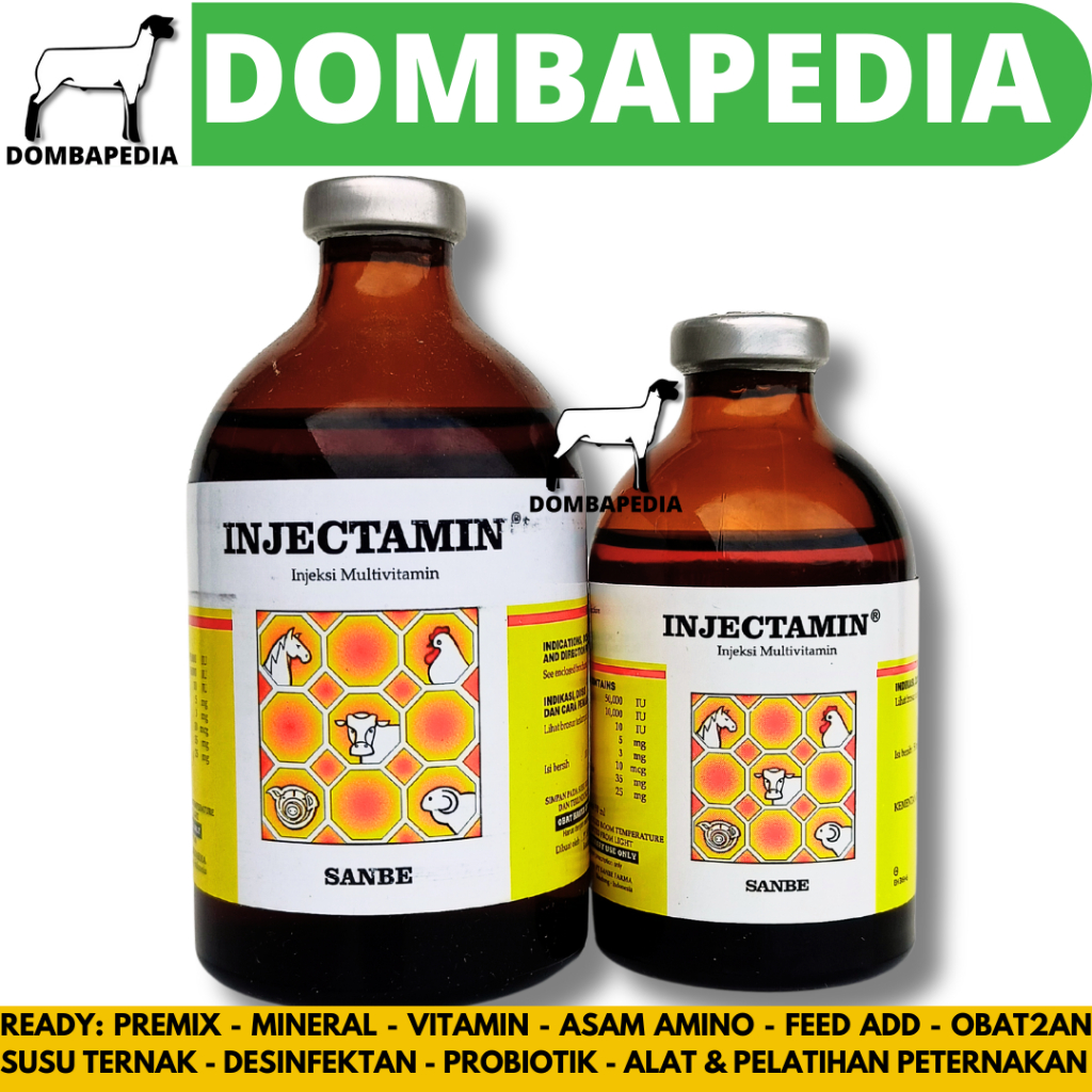 Jual INJECTAMIN 100 ml dan INJECTAMIN 50 ml SANBE - INJEKTAMIN 100 ML ...