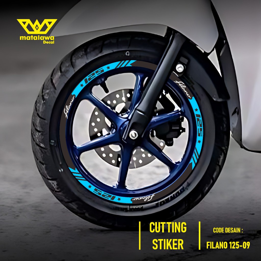 Jual CUTTING STICKER VELG YAMAHA NEW GRAND FILANO RING 12 LIS STIKER ...